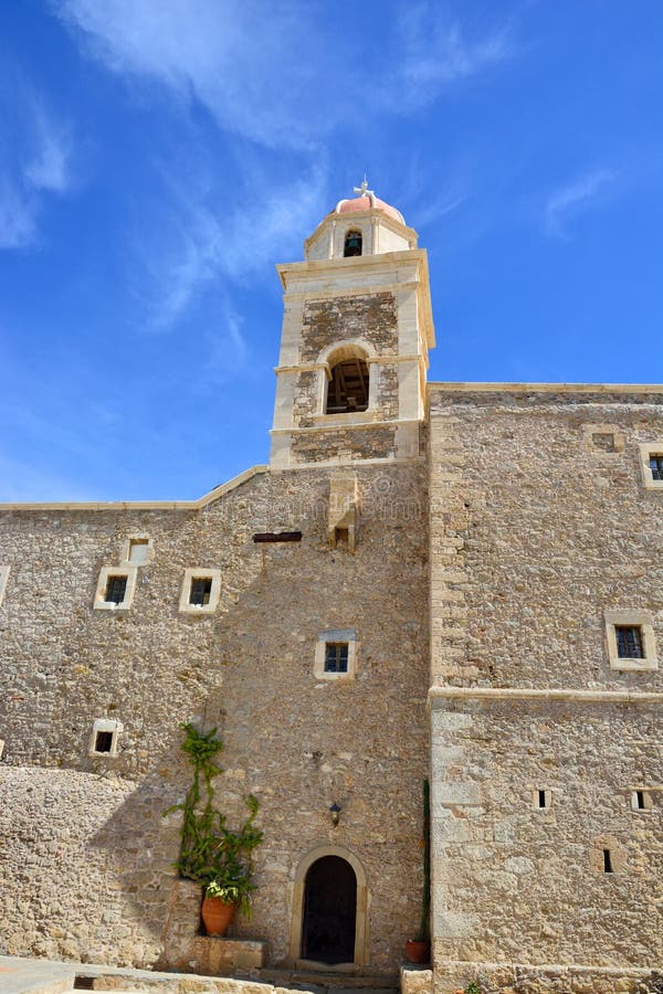 Monastery Toplou, Greece stock image. Image of monastery - 34182429