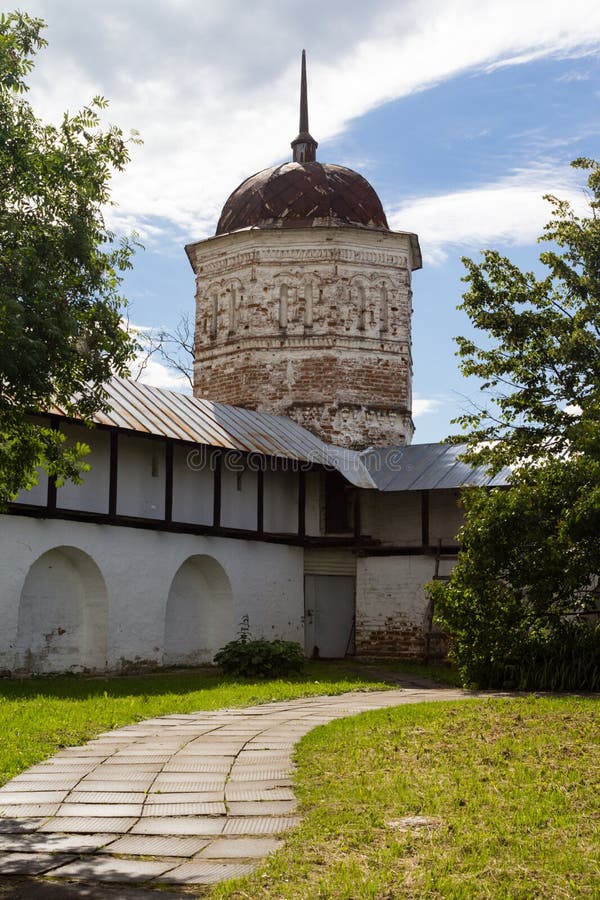 Monastery tower and wall stock image. Image of wall, travel - 45801789