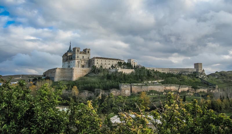 Monastery at Ucles, Castilla La Mancha, Spain Stock Photo - Image of ...