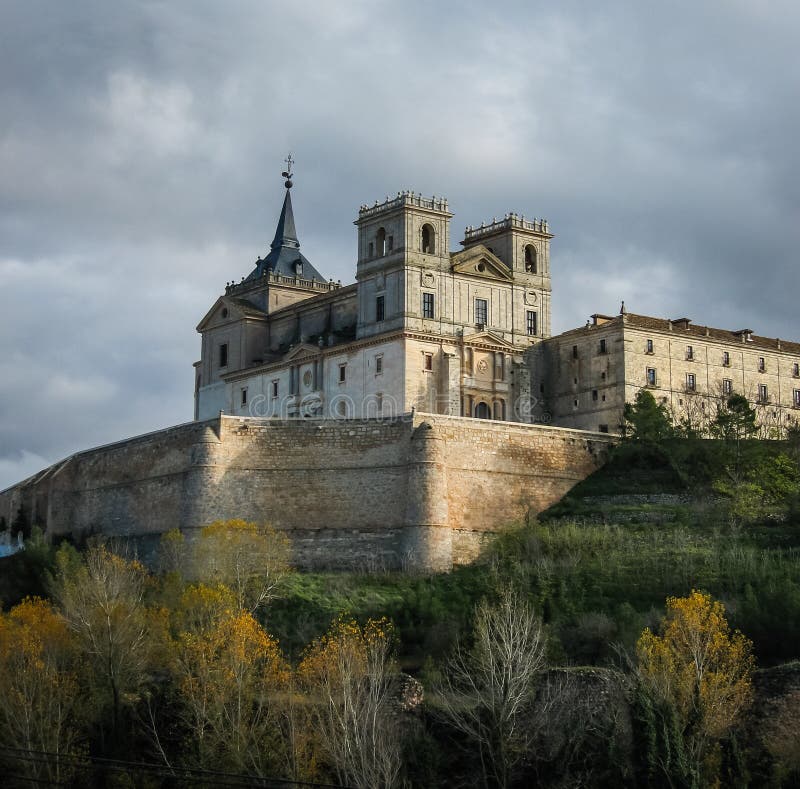 Monastery at Ucles, Castilla La Mancha, Spain Stock Photo - Image of ...