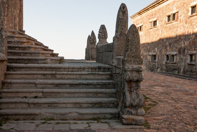 Square and Monastery in Lisbon, Portugal Stock Photo - Image of ...