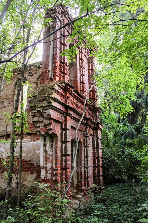 Monastery Walls in the Forest. Stock Image - Image of nature, monastery ...