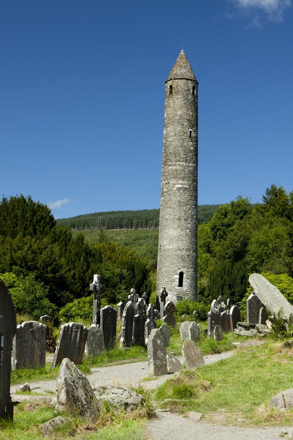 Glendalough in Ireland stock image. Image of century - 76622507