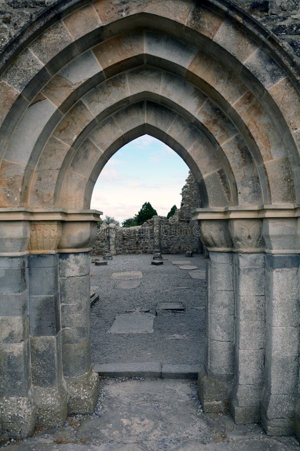 Monastic Ruins, Clonmacnoise, Ireland Stock Photo - Image of cathedral ...