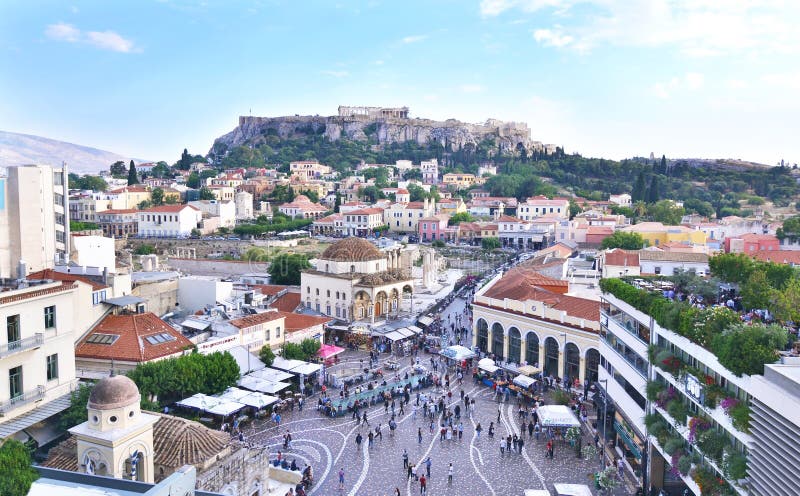 View of Athens from the Hill of Acropolis Editorial Image - Image of ...