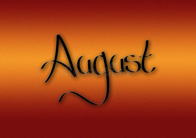 Monat August Muster-Hintergrundbild Stock Abbildung - Illustration von ...