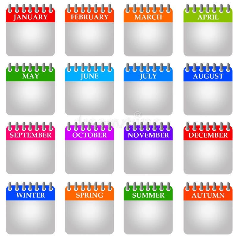 Monate stock abbildung. Illustration von monate - 28959094