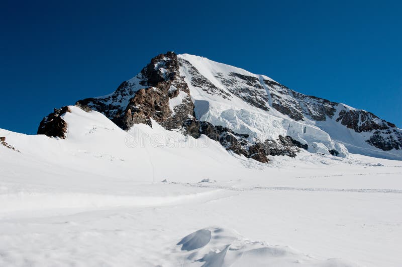 The Monch Mountain in Switzerland Stock Image - Image of switzerland ...