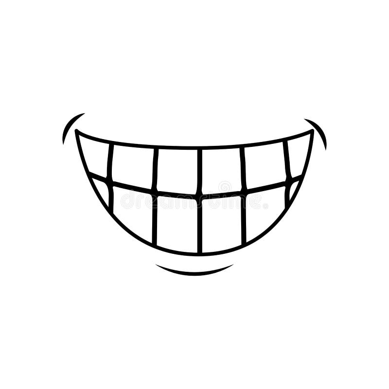 Mond Het Lachen Beeldverhaal Stock Illustratie - Illustration of lippen ...