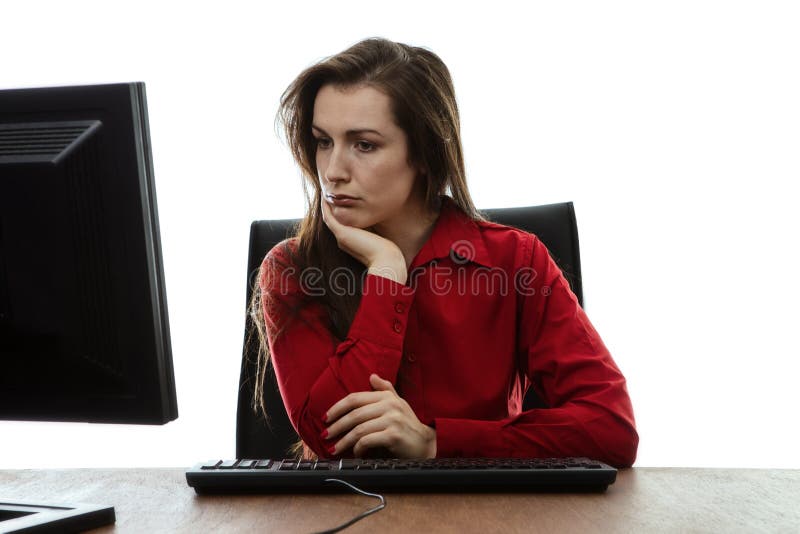 Monday blues stock photo. Image of woman, secretary, worker - 42494024
