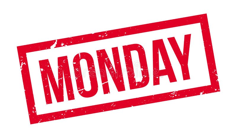 Monday rubber stamp stock illustration. Illustration of grunge - 83141107