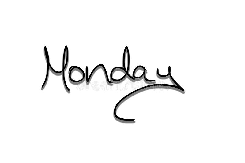 Monday Text Transparent Background Stock Illustrations – 211 Monday ...
