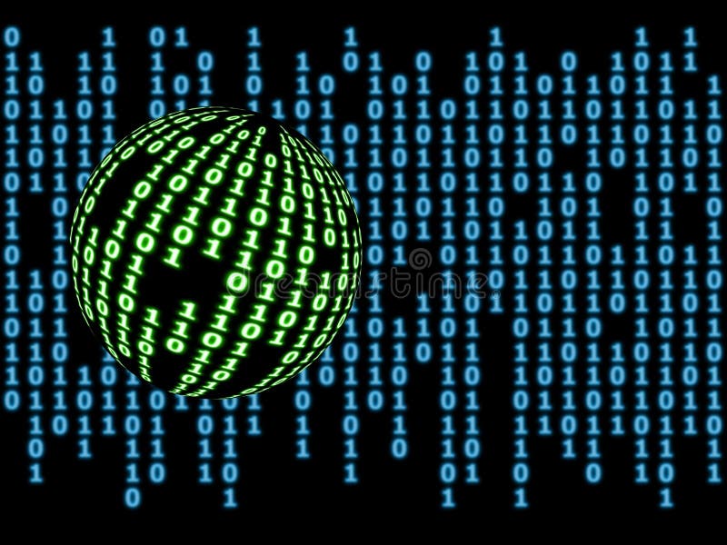 Monde binaire illustration stock. Illustration du octet - 1776802