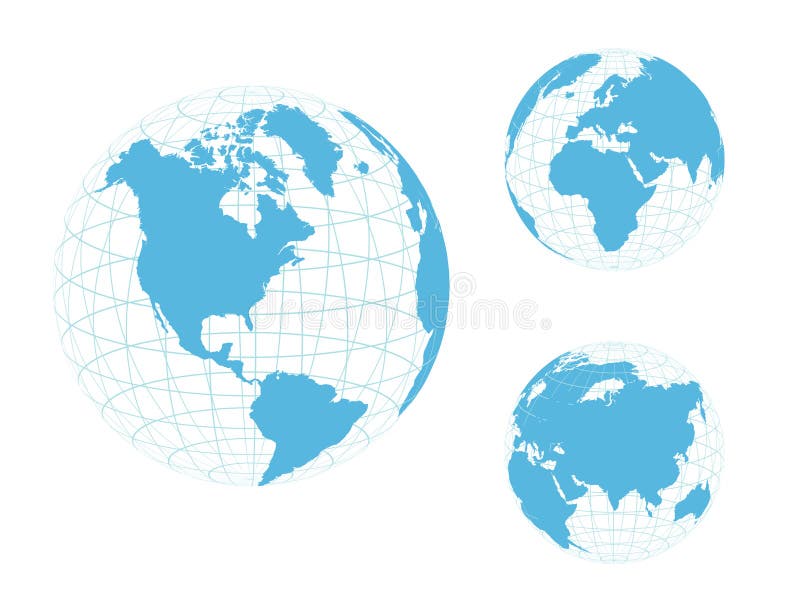Graphique De Vecteur D'illustration De Carte Du Monde, Vert, Bleu ... Graphique De Vecteur D'illustration De Carte Du Monde, Vert, Bleu ...