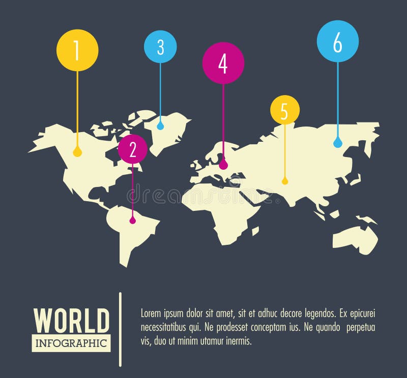 Monde De La Terre Infographic Illustration de Vecteur - Illustration du ...