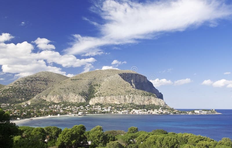 Mondello bis stock photo. Image of landscape, marine - 35514664