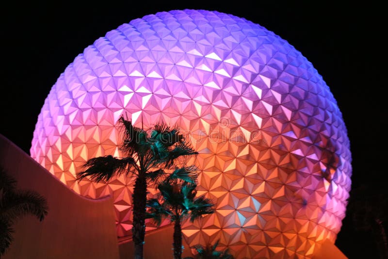 Mondo Epcot di Disney immagine stock editoriale. Immagine di notte ...