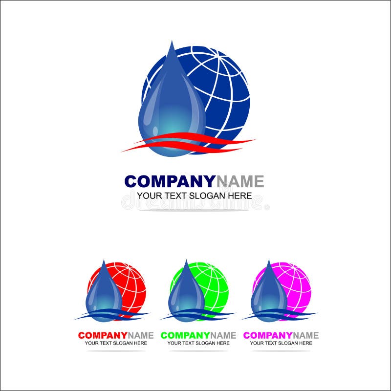 Mondo Logo Design Template illustrazione di stock. Illustrazione di ...