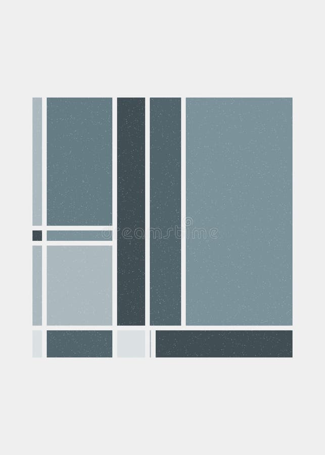 Mondrian Style Art Colorful Logo Design Illustration Stock Vector ...