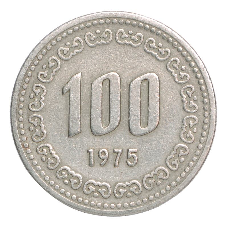 Moneda coreana de los wons imagen de archivo. Imagen de compra - 88825077
