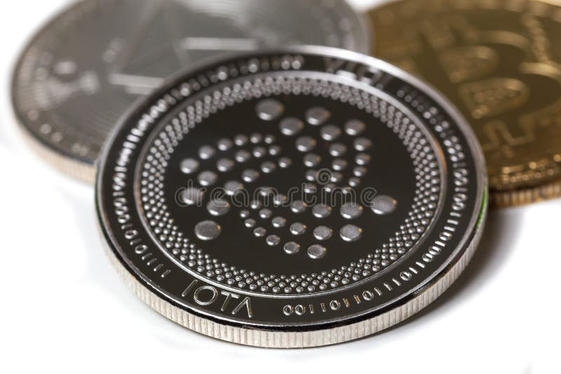 Moneda Crypto De La Iota En Blanco Foto de archivo - Imagen de minero ...
