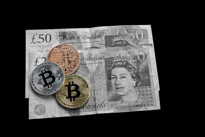 Moneda Crypto Del Pedazo De La Moneda De Digitaces Imagen de archivo ...