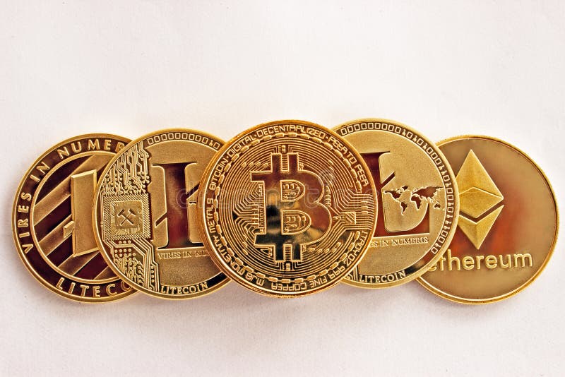 Moneda Crypto En Un Fondo Blanco 2 Foto editorial - Imagen de precio ...