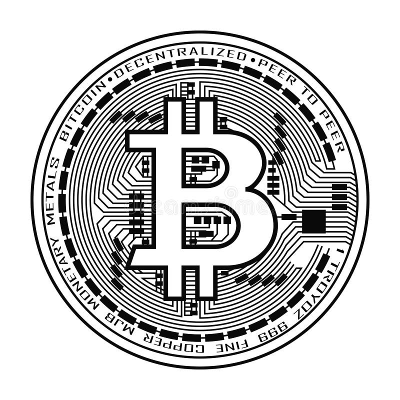 Logotipo Del Vector De Bitcoin Ilustración del Vector - Ilustración de ...
