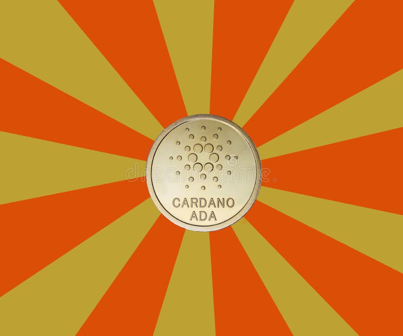 Moneda de color cardano foto de archivo editorial. Imagen de dorado ...