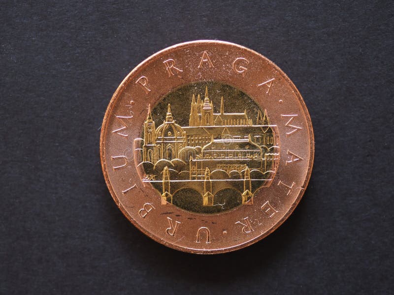 Moneda De 50 Coronas Checas Imagen de archivo - Imagen de efectivo ...