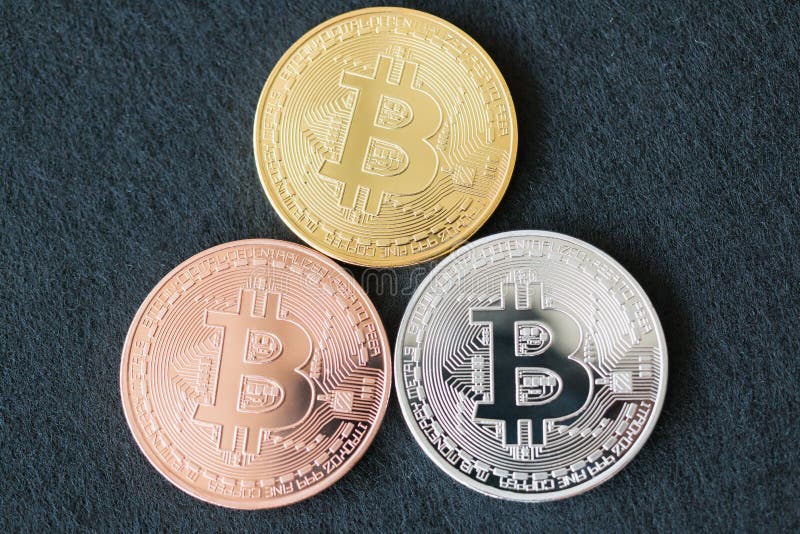 Moneda De La Moneda BTC Del Pedazo De Bitcoin Cryptocurrency Digital ...