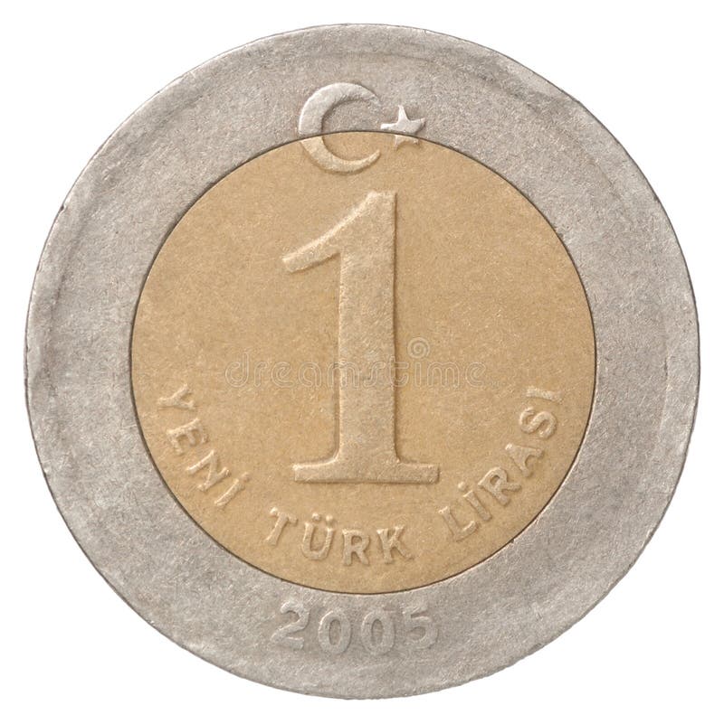 Una lira turca imagen de archivo. Imagen de plata, brillo - 41396791