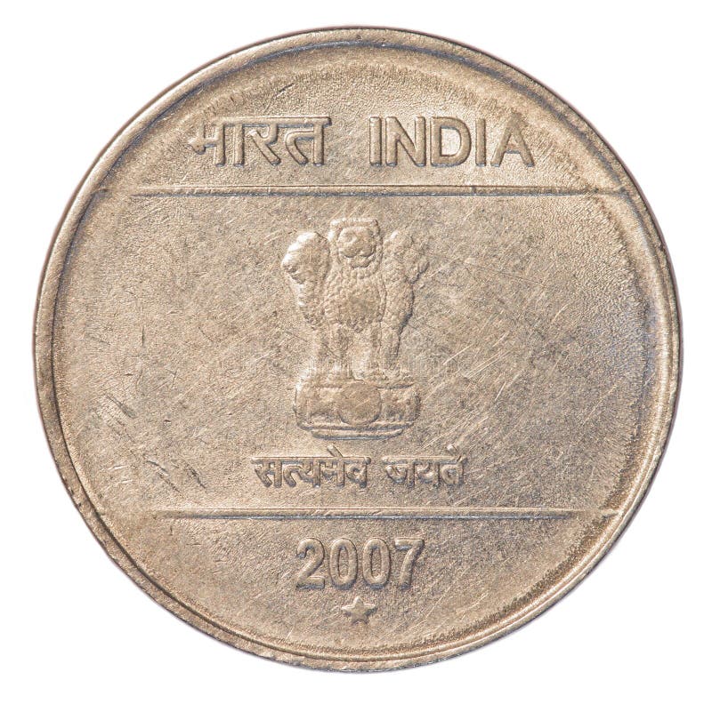 Moneda De La Rupia India Dos Foto de archivo - Imagen de efectivo ...