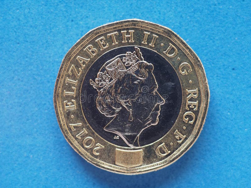 Moneda De 1 Libra, Reino Unido Foto de archivo - Imagen de británico ...