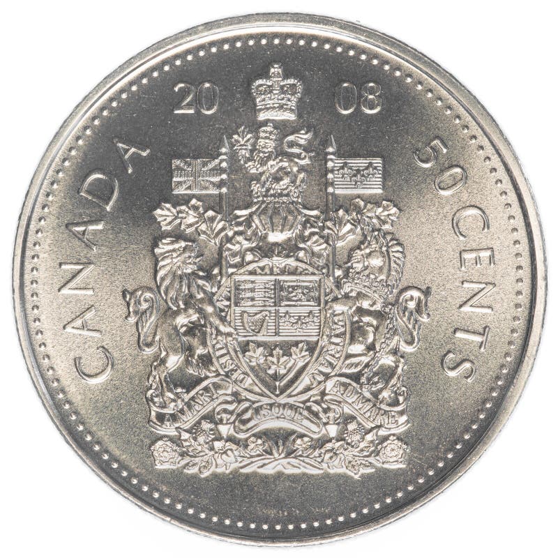 Monedas De La Moneda Del Dólar Canadiense Foto de archivo editorial ...