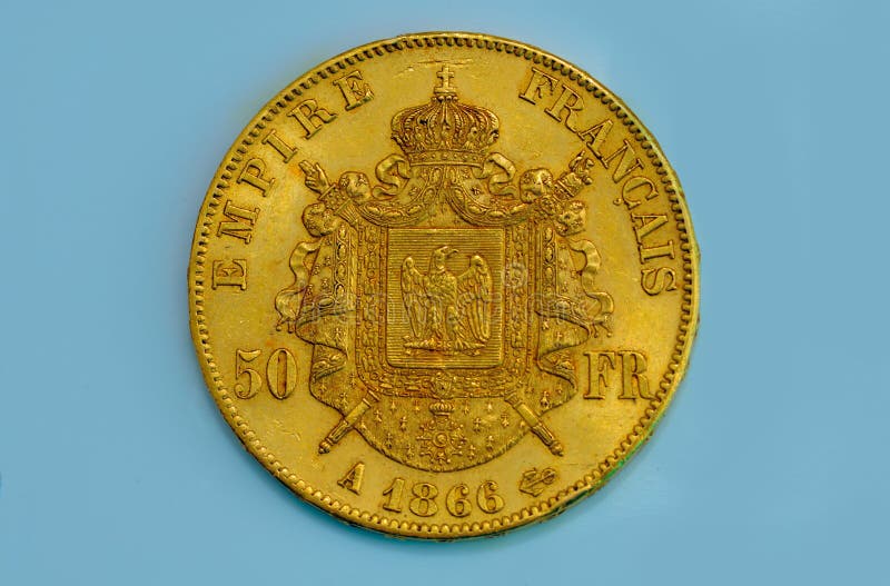 Antigua Moneda De Oro Francesa Imagen de archivo - Imagen de seguro ...
