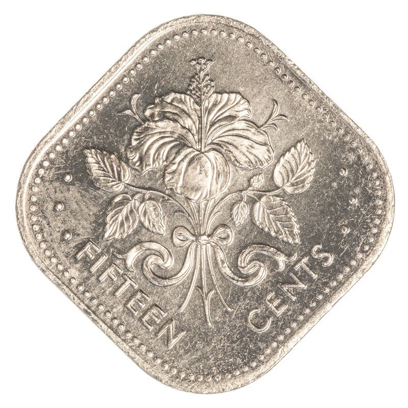 Moneda Del Centavo De 15 Bahamian Imagen de archivo - Imagen de mercado ...