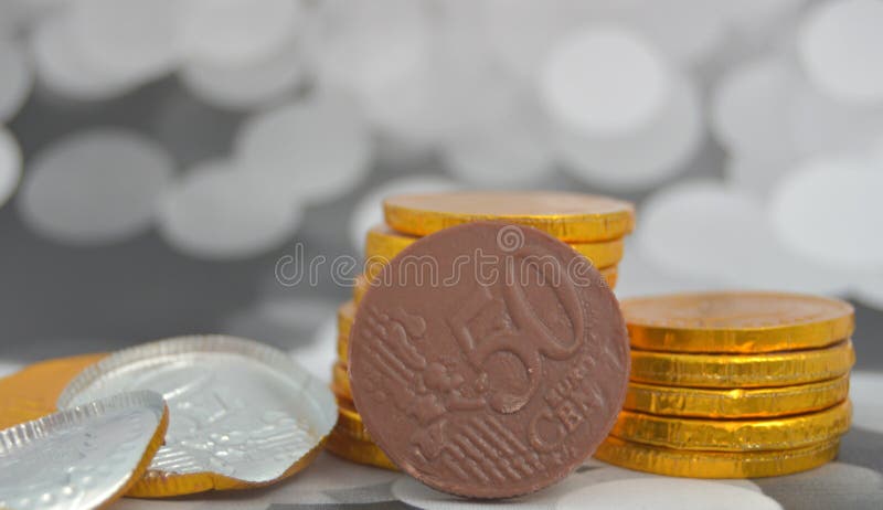 Moneda del chocolate foto de archivo. Imagen de abundancia - 17146656
