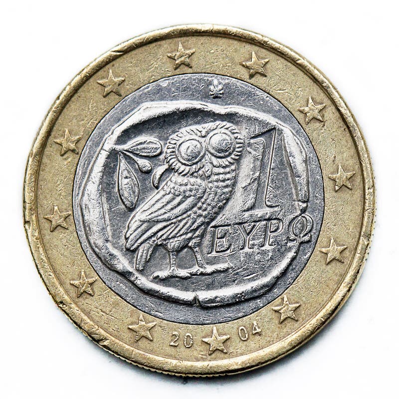 Moneda del euro de Grecia foto de archivo. Imagen de renta - 33607320