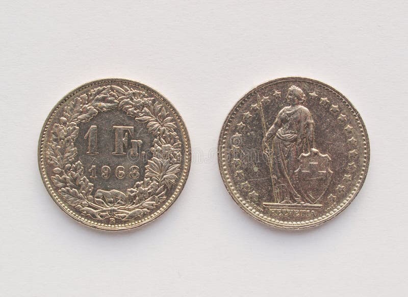 Moneda Del Franco Suizo (CHF) Foto de archivo - Imagen de dinero ...