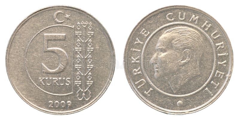 Una Moneda De La Lira Turca Foto de archivo - Imagen de compra ...
