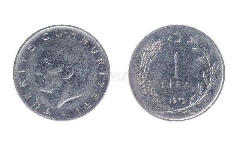 Moneda turca determinada imagen de archivo. Imagen de brillo - 66659151