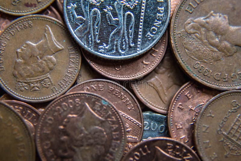 Monedas británicas imagen de archivo. Imagen de inglés - 23054251