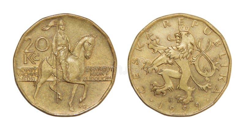 Monedas Checas De La Corona, 50 CZK Foto de archivo - Imagen de moneda ...