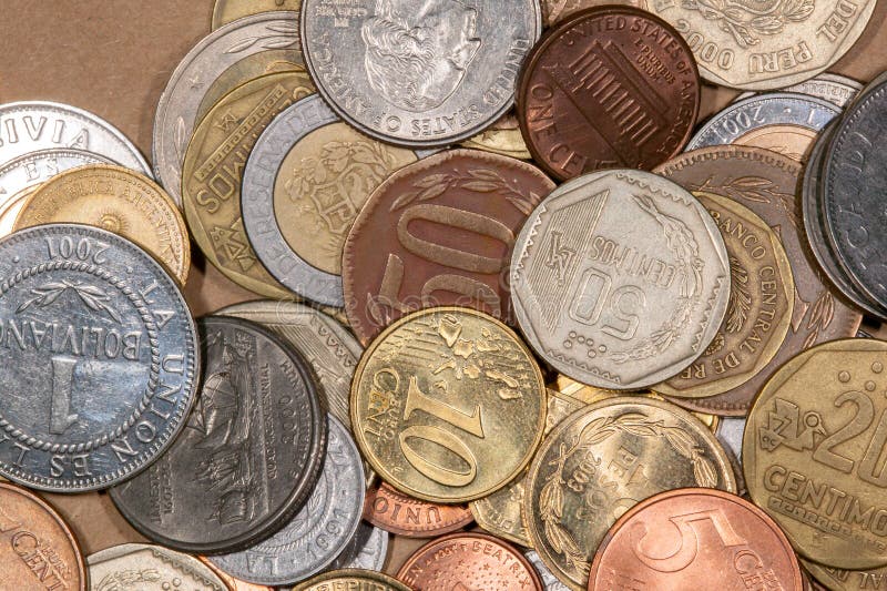 Textura De Las Monedas Del Viejo Mundo Imagen de archivo - Imagen de ...