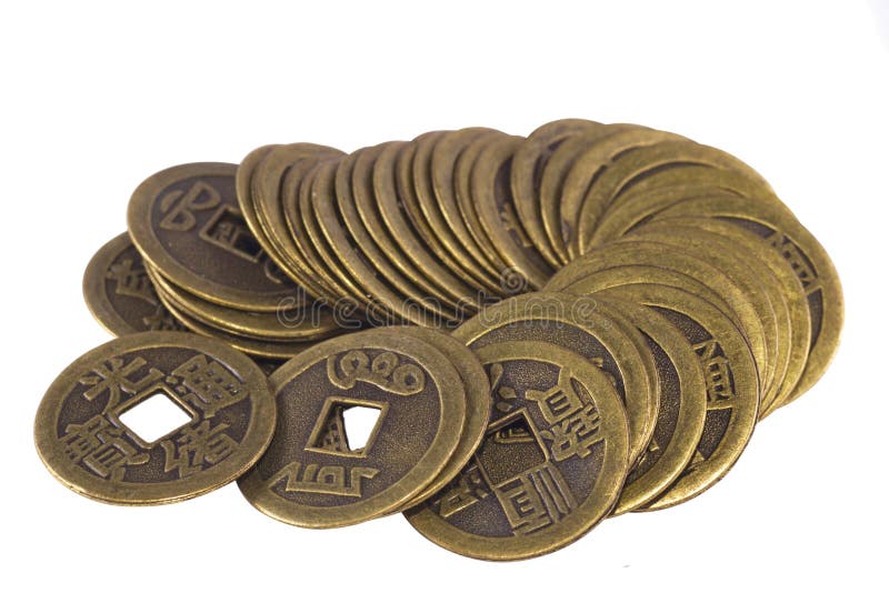 Monedas de China imagen de archivo. Imagen de primer - 27885131
