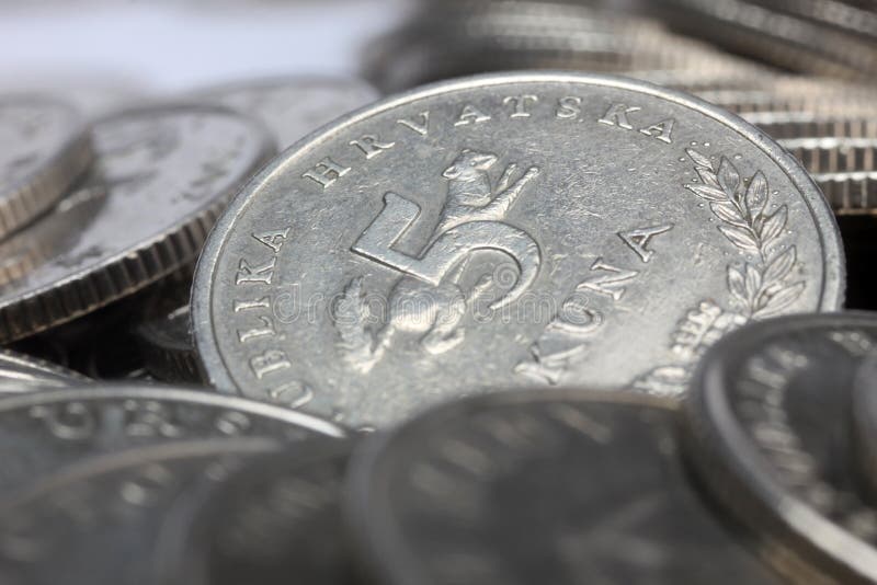 Monedas De Kuna, Dinero Croata Imagen de archivo - Imagen de diferente ...