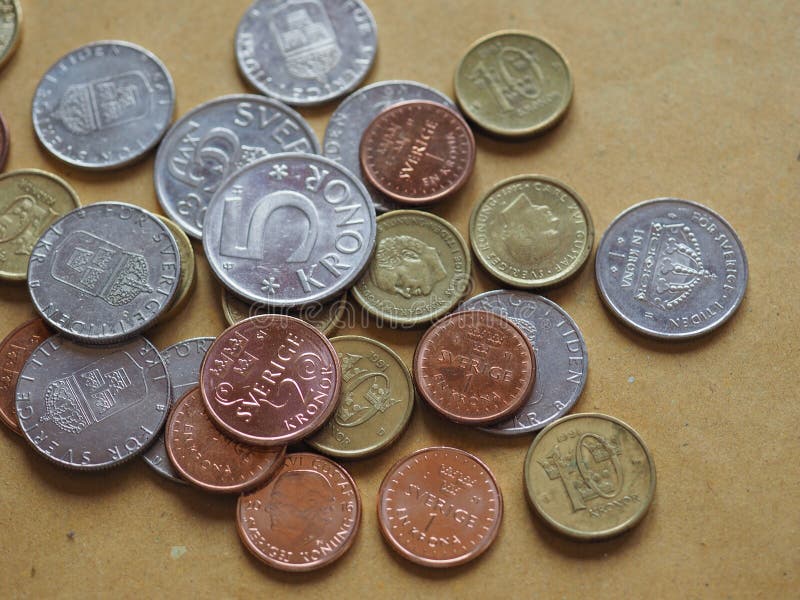 Monedas De La Corona Sueca, Suecia Foto de archivo - Imagen de europa ...