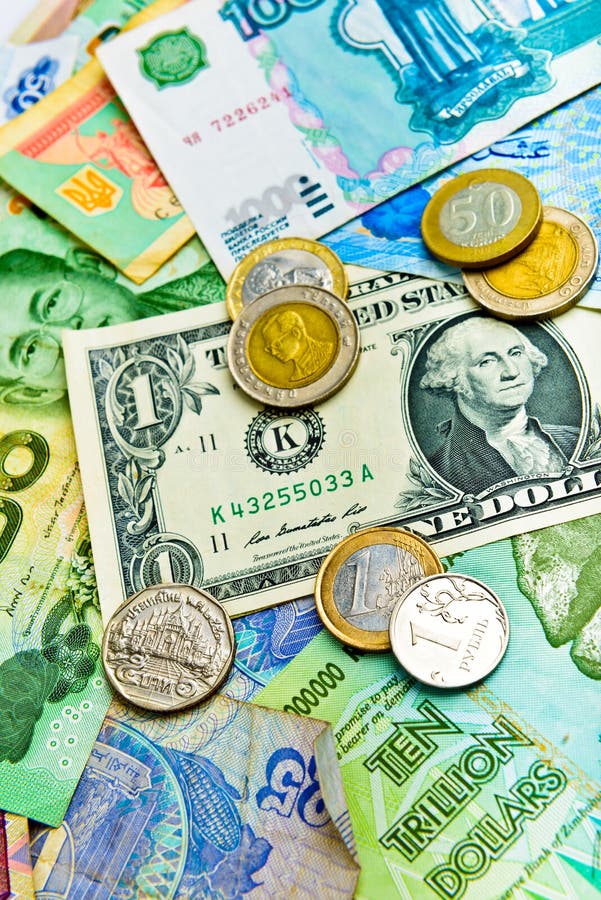 Monedas del mundo imagen de archivo. Imagen de europeo - 60375227