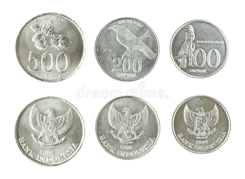 Monedas Del Rupia Indonesio Imagen de archivo - Imagen de fondo, dinero ...